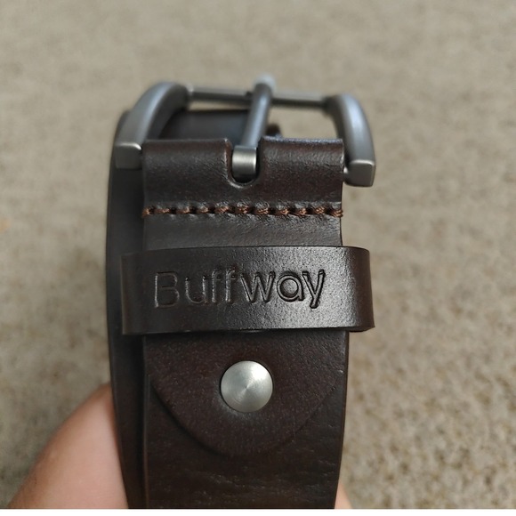 Buffway | Accessories | Nwot Buffway Belt Mens 4 Brown Full Grain ...